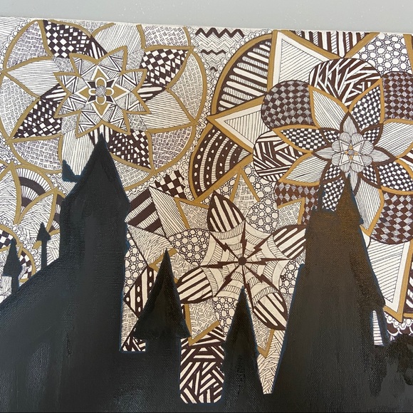 Wall Decor | Harry Potter Inspired Zentangle Canvas Wall Art | Poshmark